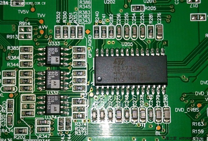 【图】卡仕达CA6039G一体机的上AD828运放管+TDA7313音效处理芯片_风云2论坛_汽车之家论坛