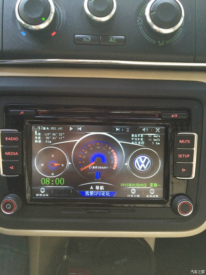 【图】RCD510加装导航视频播放及原孔位扣手摄像头，好炫酷啊好炫酷~_晶锐论坛_汽车之家论坛